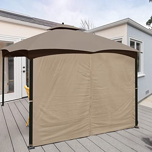 Ontheway Gazebo Replacement Privacy Curtain, 12ft Sidewall with Zipper Outdoor Universal Privacy Panel Sidewall (One Side Only)