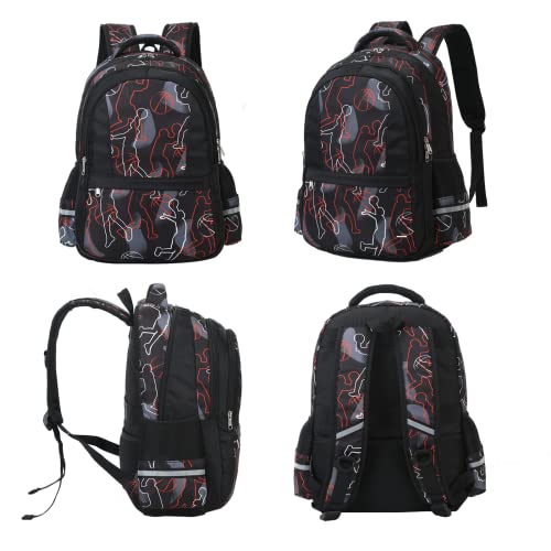 YCBB Backpack for Boys Teens Bookbag for Elementary Middle School Waterproof Travel Daypack Backpack Fit 15.6 Inch Laptop