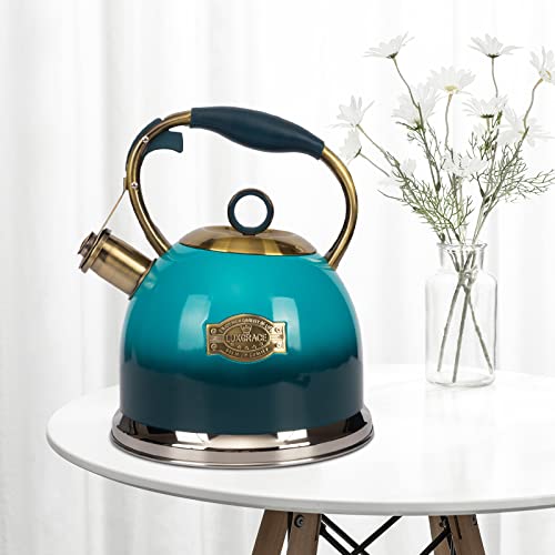 Tea Kettle -3.0 Quart Tea Kettles Stovetop Whistling Teapot Stainless Steel Tea Pots for Stove Top Whistle Tea Pot