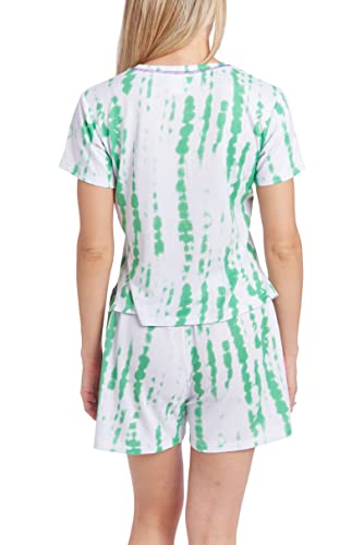 Marvel She Hulk Womens Pullover Pajama Shirt and Shorts Sleep Set Tie Dye Multicolor Large