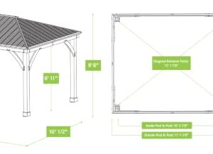 Yardistry 10' x 12' Meridian Gazebo