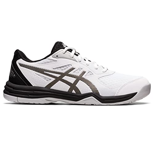 ASICS Men's Upcourt 5 Volleyball Shoes, 9, White/Gunmetal