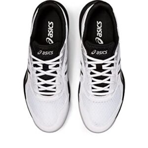 ASICS Men's Upcourt 5 Volleyball Shoes, 9, White/Gunmetal