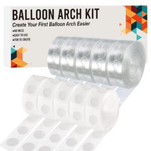 balloon arch kit, 82ft easy diy balloon decorating garland strip and 500pcs glue point dots tape for balloon arch, decorations making