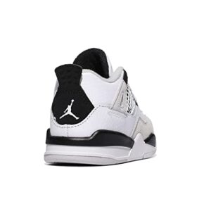 Jordan Baby Boy's Air Jordan 4 Retro (Infant/Toddler) White/Black/Neutral Grey 7 Toddler M