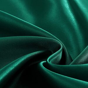 Homiest Satin Body Pillow Cover, Blackish Green Body Pillowcase 20 x 54 Inch Pillowcovers with Envelope Closure, Luxury & Ultra Soft Body Size Pillow Cases for Hair and Skin, Cooling Long Pillow Cover