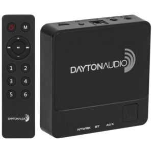 dayton audio wba51 bluetooth and network audio receiver with ir remote