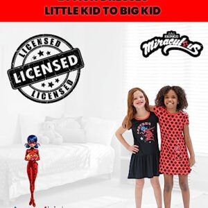 Miraculous Ladybug Big Girls 2 Pack Short Sleeve Dresses Black 10-12