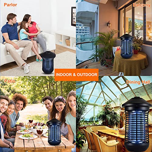 FUZYKON Bug Zapper Outdoor Indoor Electric Mosquito Zapper Killer Insect Fly Traps Fly Zapper High Powered 4000V 20W for Home Backyard Patio Balcony