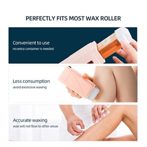 Roll on Wax Kit for Hair Removal, Roller Waxing Kit for Man Women Wax Roller Kit with 2 Soft Honey Wax Cartridge/100 Pcs Wax Strips, Waxing kit, foreverLily