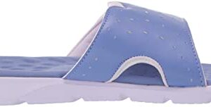 Under Armour Women's Ignite Pro Slide, (400) Baja Blue / Nebula Purple / Nebula Purple, 7, US