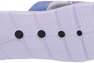 Under Armour Women's Ignite Pro Slide, (400) Baja Blue / Nebula Purple / Nebula Purple, 7, US