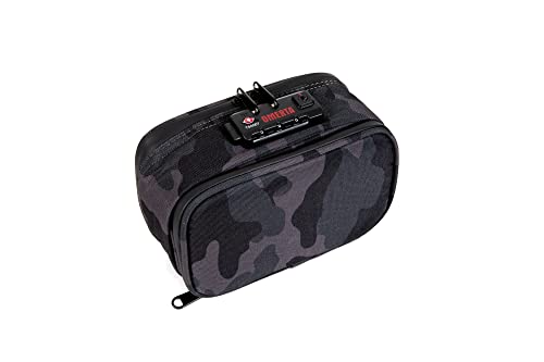 DIME BAGS Omerta Goodfella with Lock | Carbon Filter Locking Padded Pod | Activated Carbon Technology and TSA-Approved Combination Lock (7 inch, Camo)