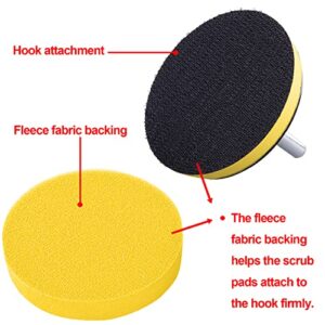 SIQUK 13 Pieces Buffing Pads 5 Inch Car Polishing Pad Kit Foam Polish Pads Wax Buffer Polisher Attachment for Drill