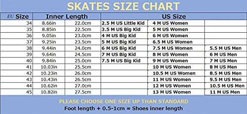 DBFHE Roller Skates for Women and Men, Outdoor Quad Wheel Rink Skates with Light Up Wheels, Classic Quad Rink Skate Shoes for Adult/Girls/Unisex and Beginners,白色-39EU/US8, White