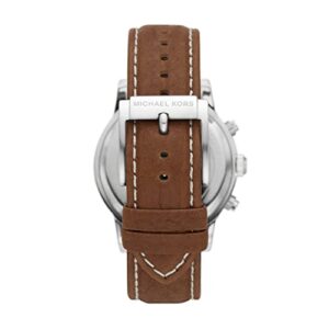 Michael Kors Hutton Chronograph Luggage Leather Watch (Model: MK8955)