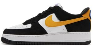 nike men's air force 1 '07 lv8 basketball shoes, black/dark/sulfur-white-black, 9.5