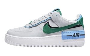 nike air force 1 shadow women's shoes photon dust/black/university blue/malachite (women's, numeric_5)