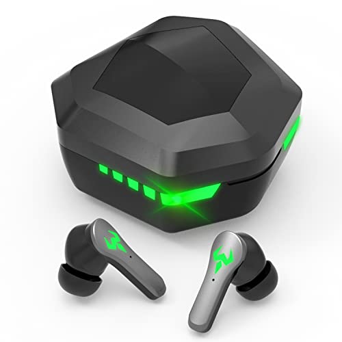 Togetface Wireless Earbuds for Kids Gaming Earphones Built-in Microphone 36H Playback Time IPX5 Waterproof Compatible for iOS and Android,Includes Charging case and 3 Sizes of Headphone Kinder.