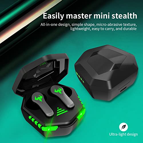 Togetface Wireless Earbuds for Kids Gaming Earphones Built-in Microphone 36H Playback Time IPX5 Waterproof Compatible for iOS and Android,Includes Charging case and 3 Sizes of Headphone Kinder.