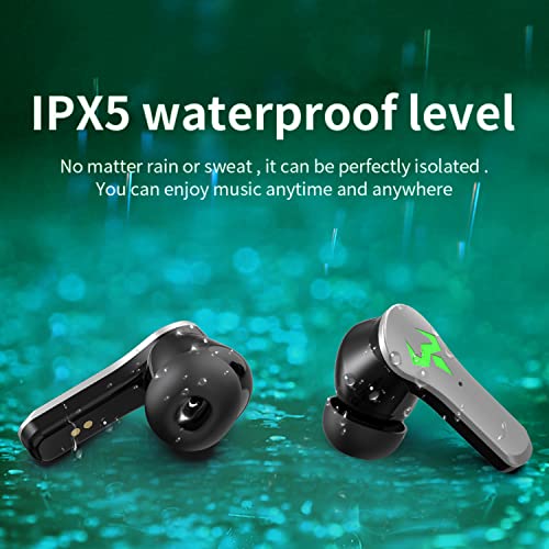 Togetface Wireless Earbuds for Kids Gaming Earphones Built-in Microphone 36H Playback Time IPX5 Waterproof Compatible for iOS and Android,Includes Charging case and 3 Sizes of Headphone Kinder.