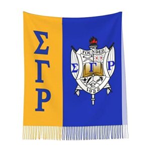 Sigma Gamma Rho Women Scarf Super Soft Classic Scarf Shawls For Winter Sorority Gifts Idea For Women Friedns Warm Scarves, 100