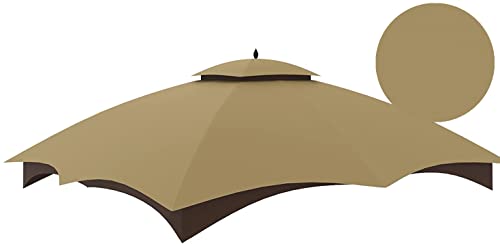 SCOCANOPY Replacement Canopy Top for The Lowe's Gazebo Model #GF-12S004B-1 / GF-12S004BTO (Beige)