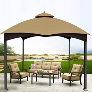 SCOCANOPY Replacement Canopy Top for The Lowe's Gazebo Model #GF-12S004B-1 / GF-12S004BTO (Beige)