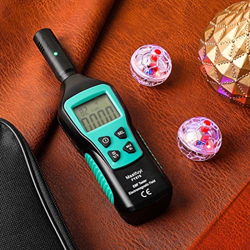 3 Pcs Ghost Hunting Equipment Kit, EMF Meter Digital LCD 3 in 1 EMF Sensor Tester Detector and Ghost Hunting Cat Ball Light Up Motion Activated Cat Balls for Home Office Outdoor Ghost Hunting