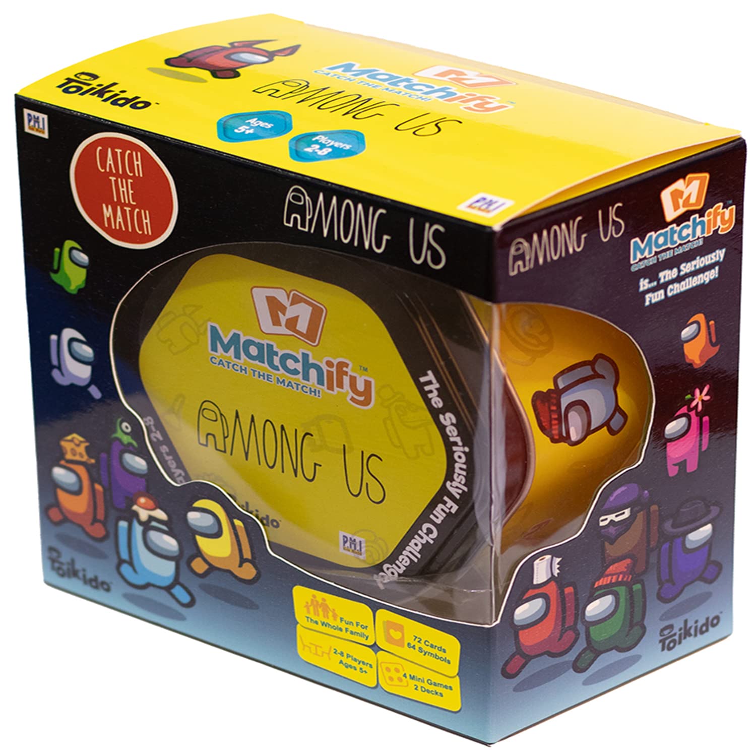 Matchify Card Game: Among Us Card Game| The Seriously Fun Challenge for Families Kids and Friends Travel Party Card Game - Catch The Match, Match Crewmates – Learning Game Easter Basket Stuffer