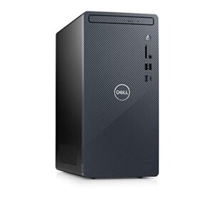 dell inspiron 3910 desktop computer tower - 12th gen intel core i5-12400, 16gb ddr4 ram, 256gb ssd + 1tb hdd, intel uhd graphics 730, wifi 6, hdmi, bluetooth, usb-c, windows 11 home - blue