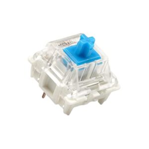 ranked gateron ks-9 key switches for mechanical gaming keyboards | plate mounted (gateron blue, 65 pcs)