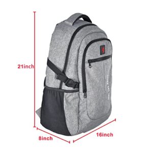 Green Hut Smell Proof Backpack with Lock Odor Proof Daypack Stash Bookbag for Men&Women Travel Casual Daypacks Gray