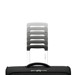 Samsonite Aspire DLX Softside Expandable Luggage with Spinner Wheels, Black, Checked-Medium 25-Inch