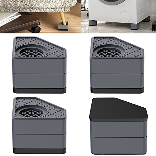 Anti Vibration Pads for Washing Machine, Washer & Dryer Pedestals Shock and Noise Cancelling Washing Machine Foot Pads, Washing Machine Support Stabilizer Mat Protect Laundry Shaking Walking Skidding