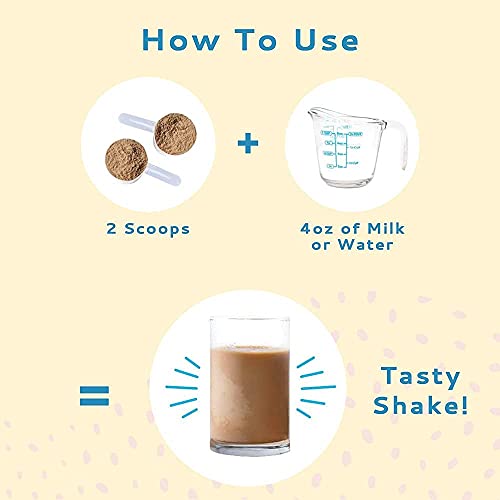 Grow Daily 3+ Shake Mix 7-serving Canister by Healthy Heights - Protein Powder (Chocolate) - Developed by Pediatricians - High in Protein Nutritional Shake - Contains Key Vitamins & Minerals