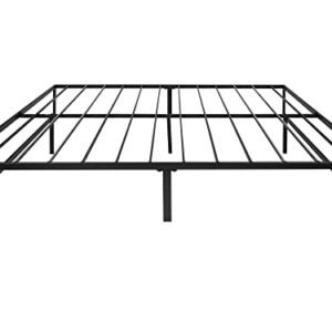 Flash Furniture Bentley 14" Metal Platform Bed Frame - Black Frame/Steel Slat Supports - 12.5" Underbed Storage - No Box Spring Needed - Quick Lock Functionality-King