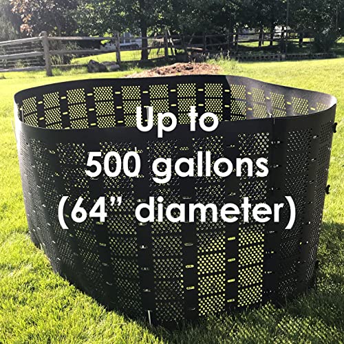 SIMPO 500 Gallon Composter Expandable Backyard Outdoor Compost Bin Easy Setup Large Capacity High Efficiency Fast Compost Maker (500 Gallons)