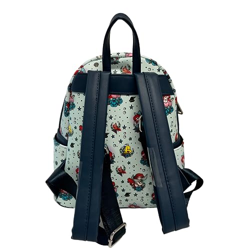 Loungefly Exclusive Little Mermaid Tattoo Double Strap Shoulder Bag