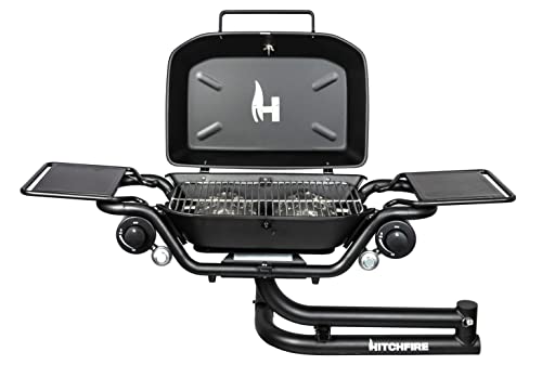 HitchFire Forge 20 Trailer Hitch Grill, Portable Grill Camping Grill, Portable Gas Grill BBQ, Small Grill for Camping Grills, Small Gas Grill Portable Grill Propane Grill, Tailgating Grill RV Grills