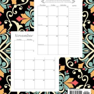 TWO YEAR 2023-2024 MONTHLY PLANNER: 2Yr January 2023 to December 2024 with Agenda Planner Calendar Schedule 24 Months Notes and Goals, 8 x 10, Love ... Floral Cover Planner for Work or Personal