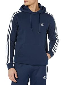 adidas originals men's adicolor classics 3-stripes hoodie, navy, medium