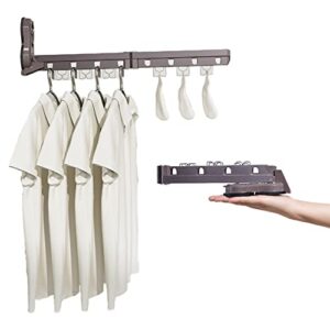 portable travel clothes rack with clips, vacuum suction folding drying rack for travel, hotels, rv, car or indoor