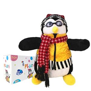 ycztxsjt penguin hugsy stuffed plush， tv penguin joey's friends hugsy plush penguin rachel stuffed doll toy for kids birthday gift