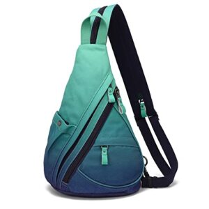 kl928 canvas sling bag - small crossbody backpack shoulder casual daypack rucksack for men women