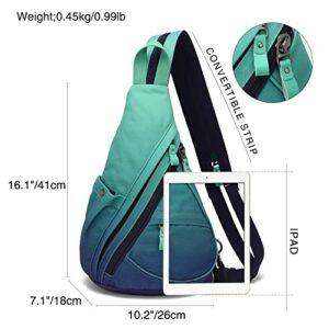 KL928 Canvas Sling Bag - Small Crossbody Backpack Shoulder Casual Daypack Rucksack for Men Women