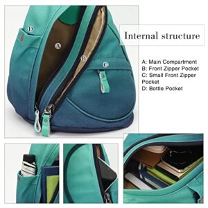 KL928 Canvas Sling Bag - Small Crossbody Backpack Shoulder Casual Daypack Rucksack for Men Women