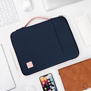 Dadanism 9-11 Inch Tablet Sleeve Bag Organizer Carrying Case for iPad Air 5/4 10.9", iPad 10th Gen 10.9 2022, iPad Pro 11 2022-2018, iPad 9/8/7th Gen 10.2, Galaxy Tab S9/A8/S8/S6 Lite, Indigo & Pink