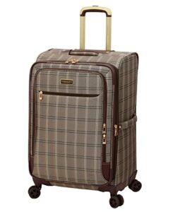 london fog brentwood ii expandable spinner, cappuccino, 25-inch