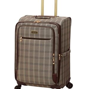 London Fog Brentwood II Expandable Spinner, Cappuccino, 25-Inch